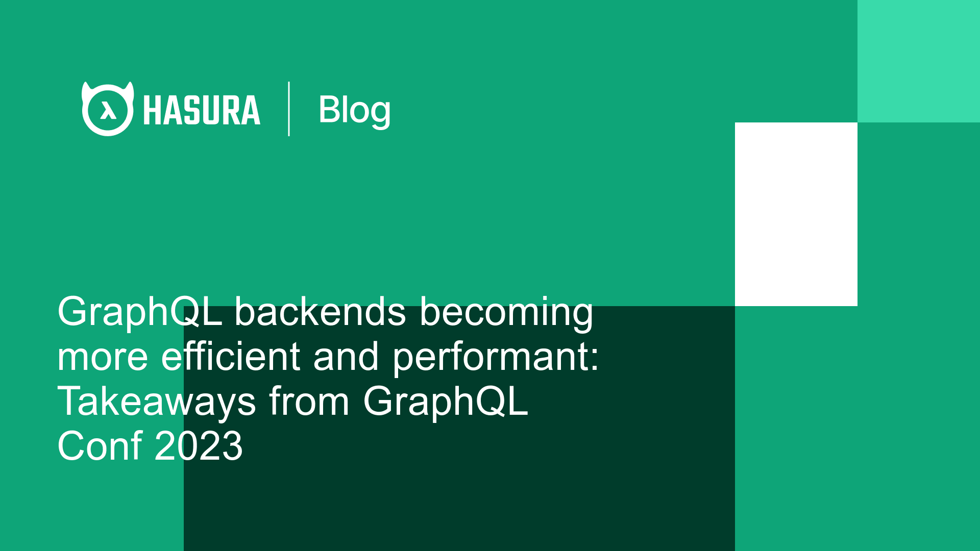 GraphQL backends becoming more efficient and performant: Takeaways from GraphQL Conf 2023